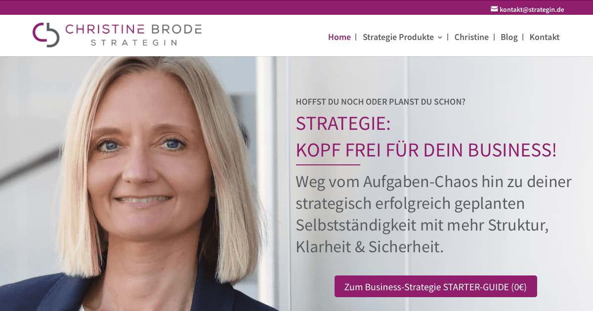 Christine Brode - Strategin | Business-Strategie & Marketing
